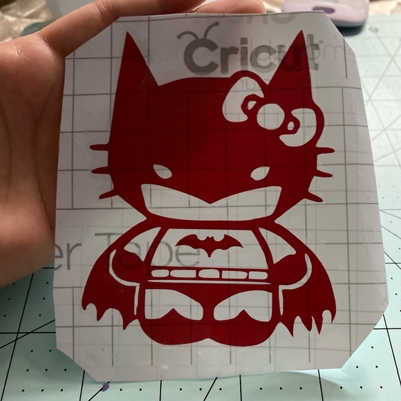 Accessories | Hello Kitty Batman Vinyl Sticker | Poshmark